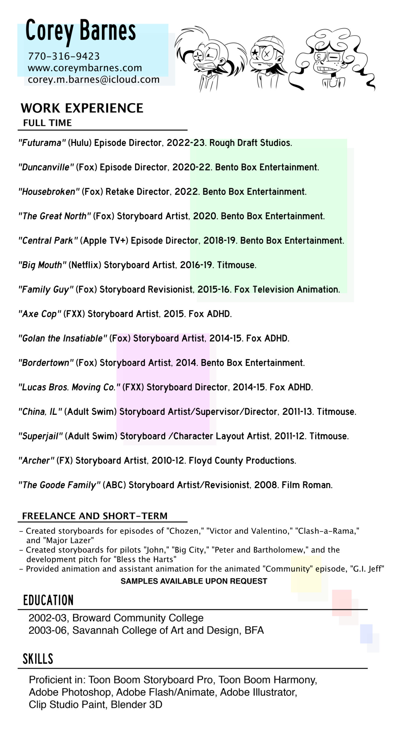 Resume | Corey Barnes